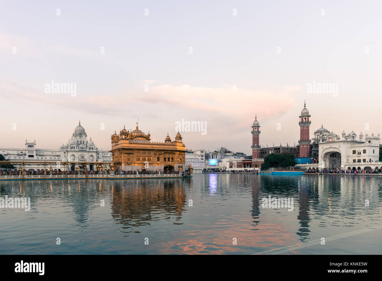 Horizontal picture of the Golden Temple and other buildings of the holy ...