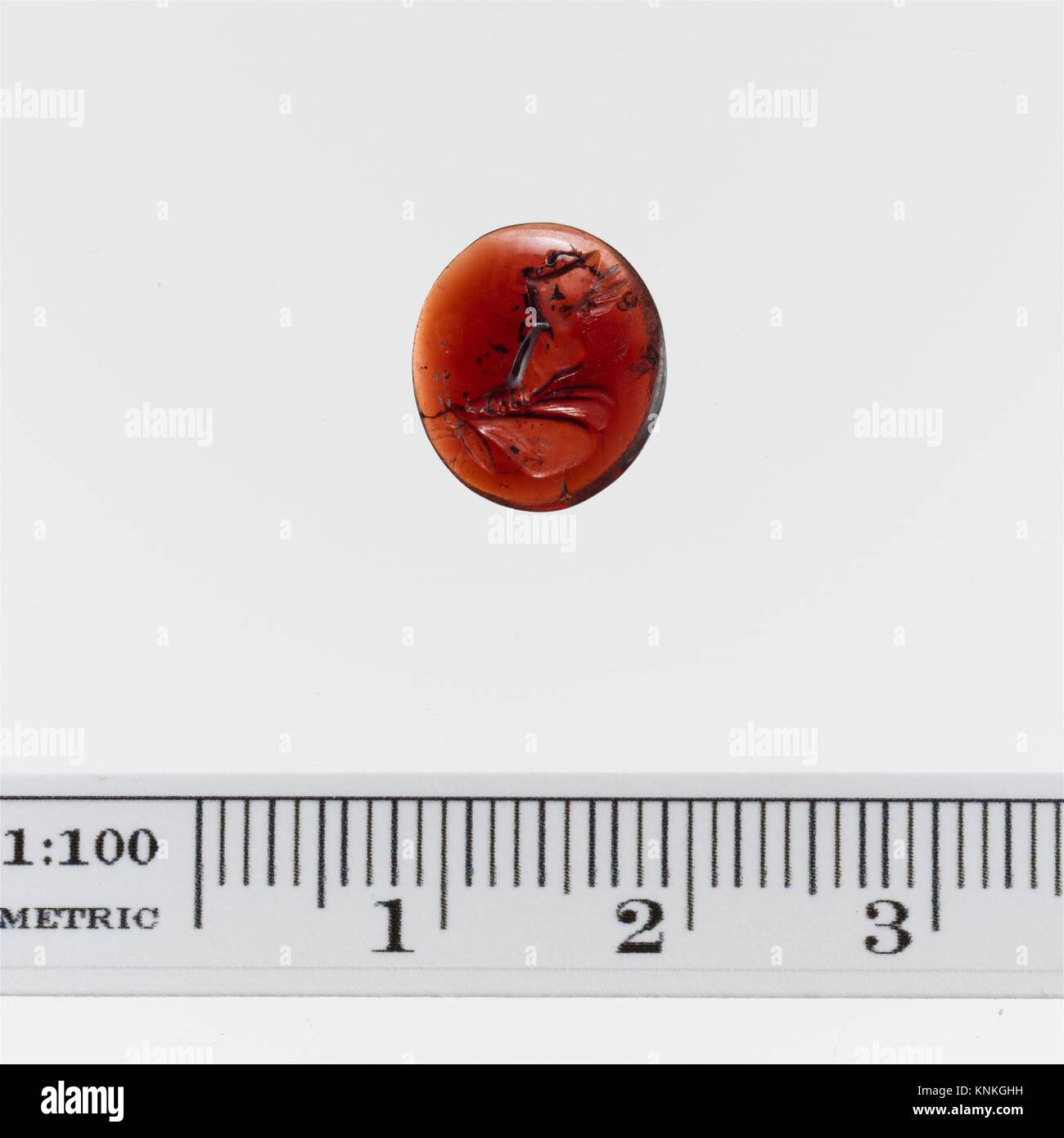 Garnet (pyrope) ring stone. Period: Imperial; Date: ca. 1st century A.D ...