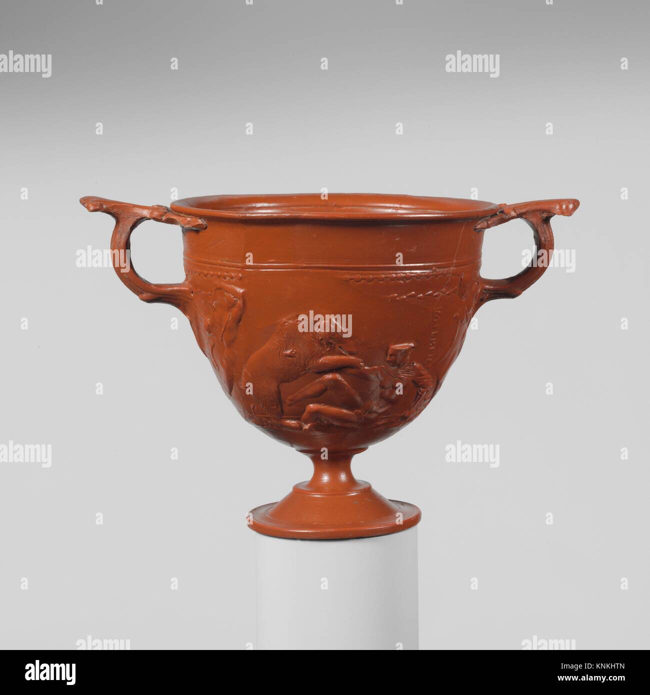 Terracotta scyphus (drinking cup). Period: Early Imperial, Julio ...