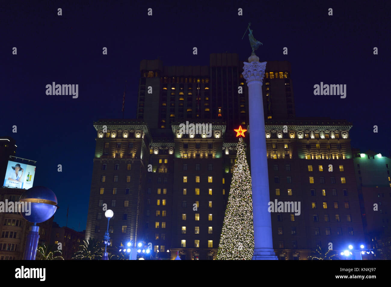 Christmas decoration at Union Square, San Francisco CA Stock Photo - Alamy