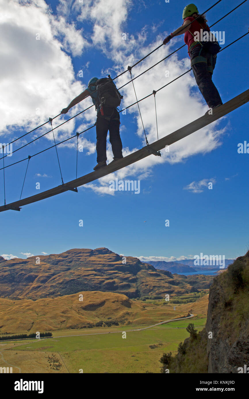 Waterfall climb wanaka hi-res stock photography and images - Alamy