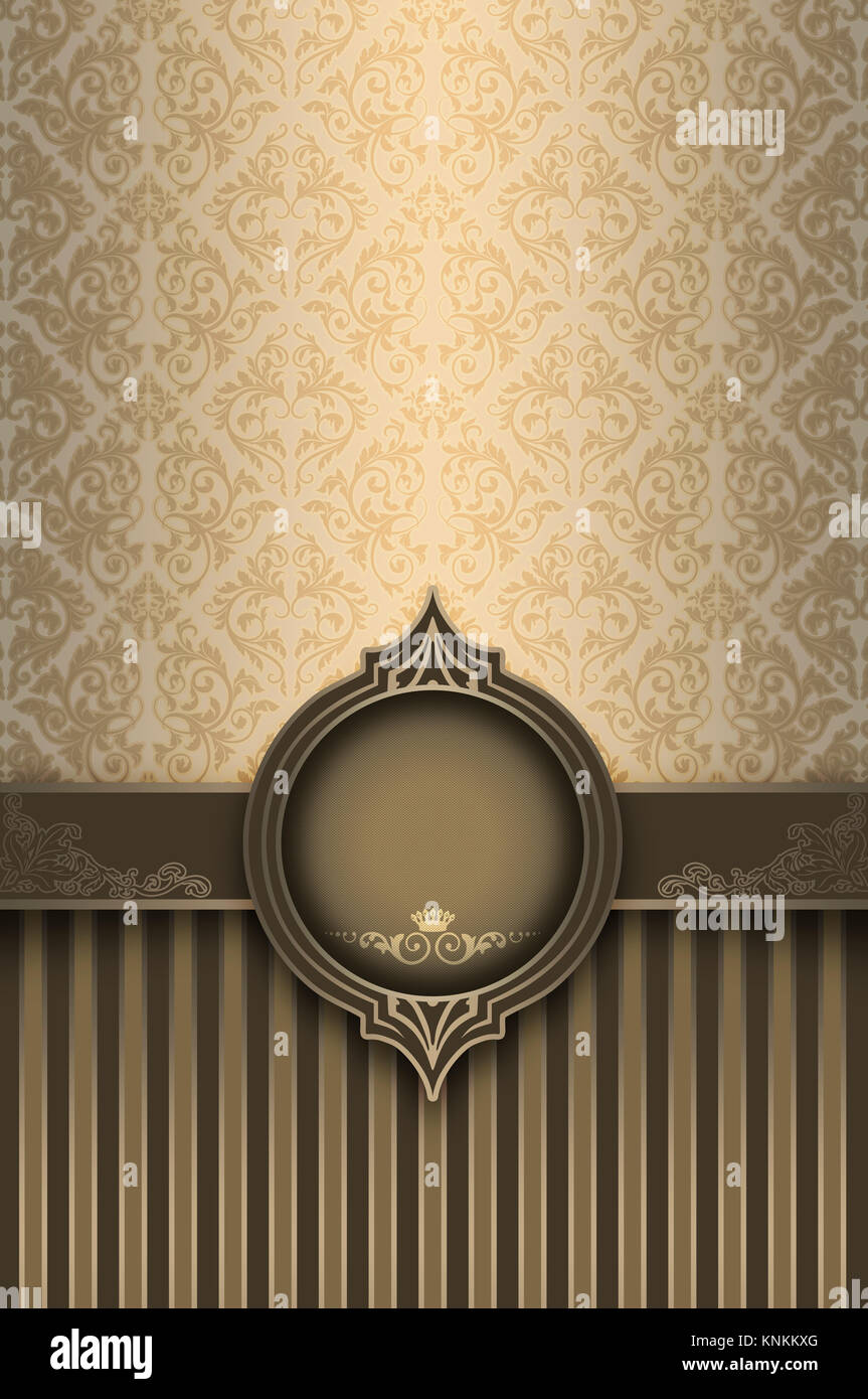 Luxurious vintage background with decorative old-fashioned patterns ...