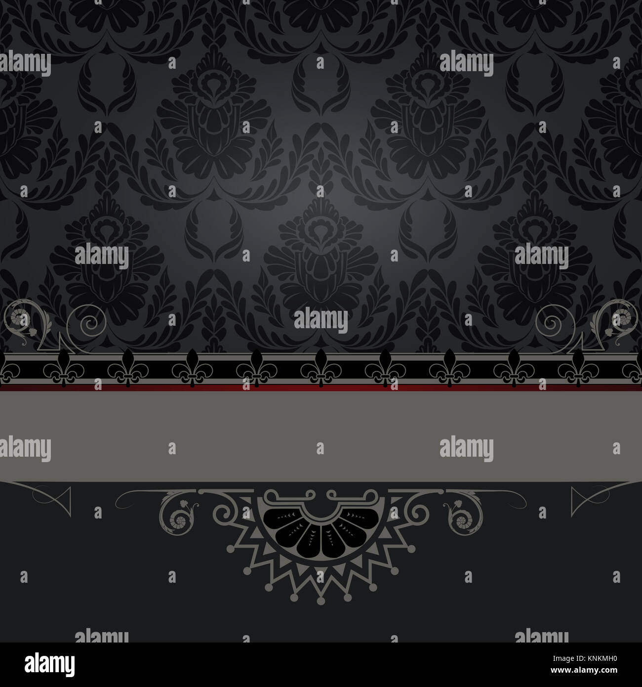Black vintage background with old-fashioned patterns and decorative ...