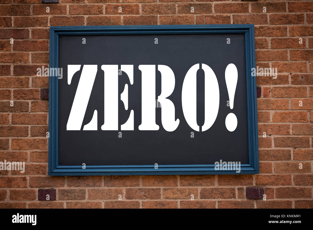 Conceptual caption zero hi-res stock photography and images - Alamy