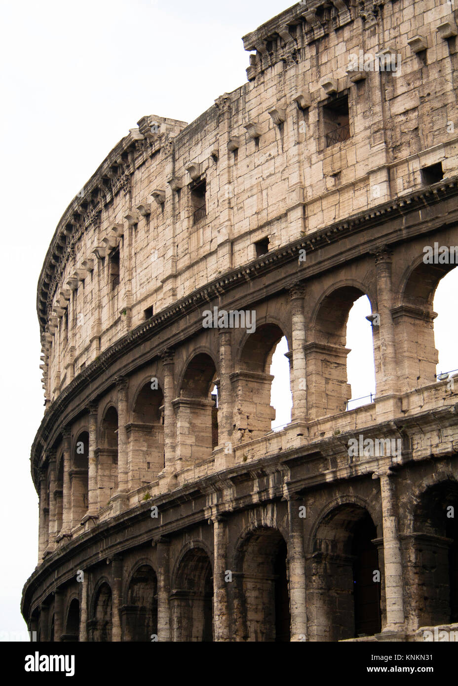 The ancient and famous Coliseum in Rome, Italy, one of the most popular ...