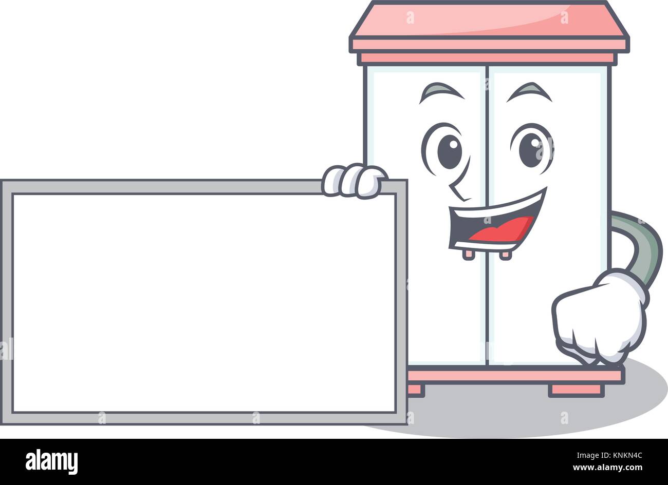 With board cabinet character cartoon style Stock Vector Image & Art - Alamy