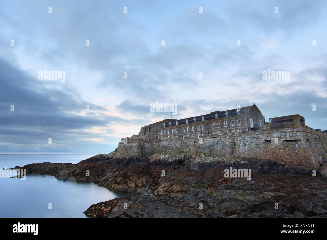 Geurnsey Island Cornet Castle United Kingdom Channel Island Stock Photo ...