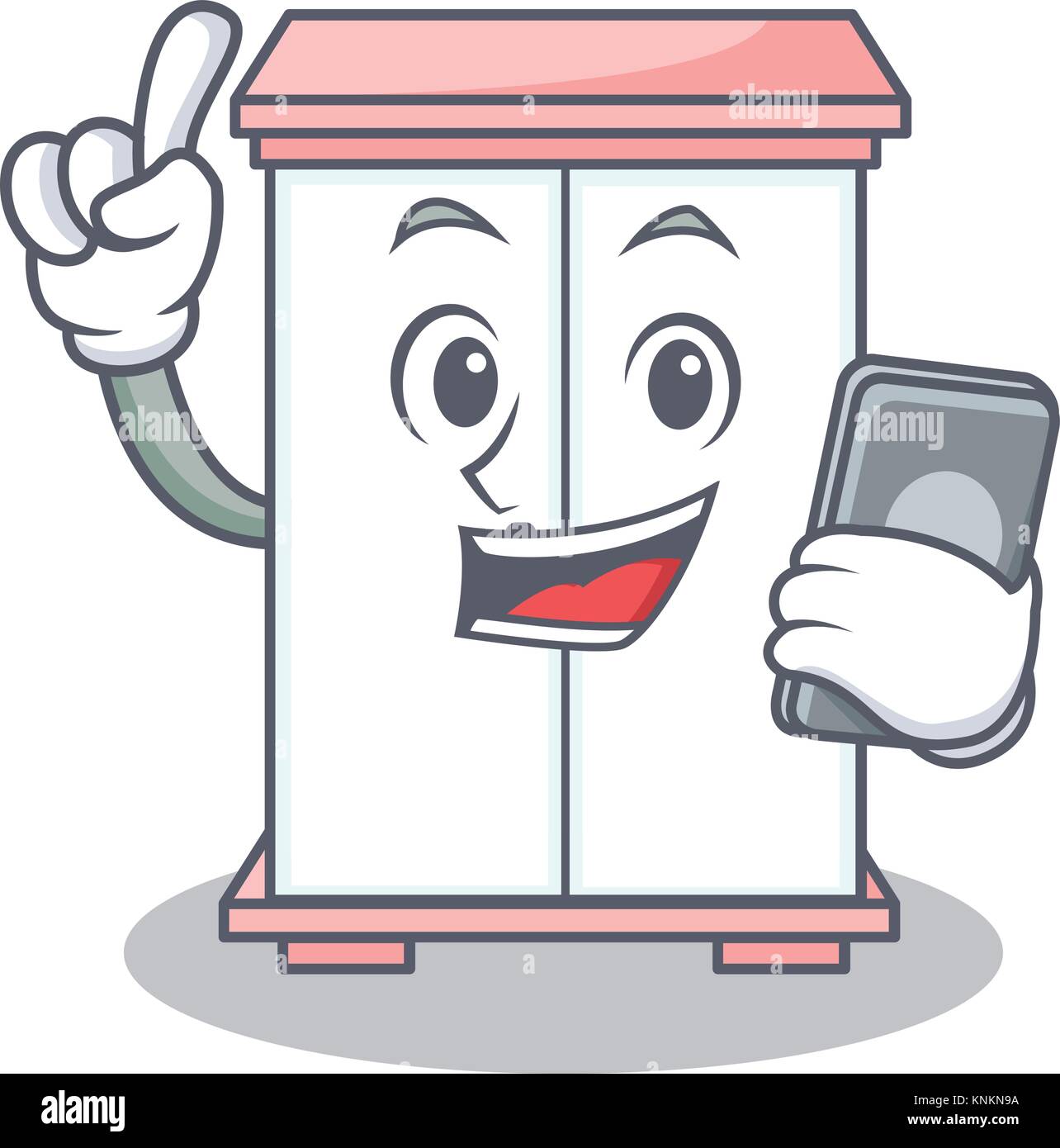 Phone cabinet character cartoon hi-res stock photography and images - Alamy