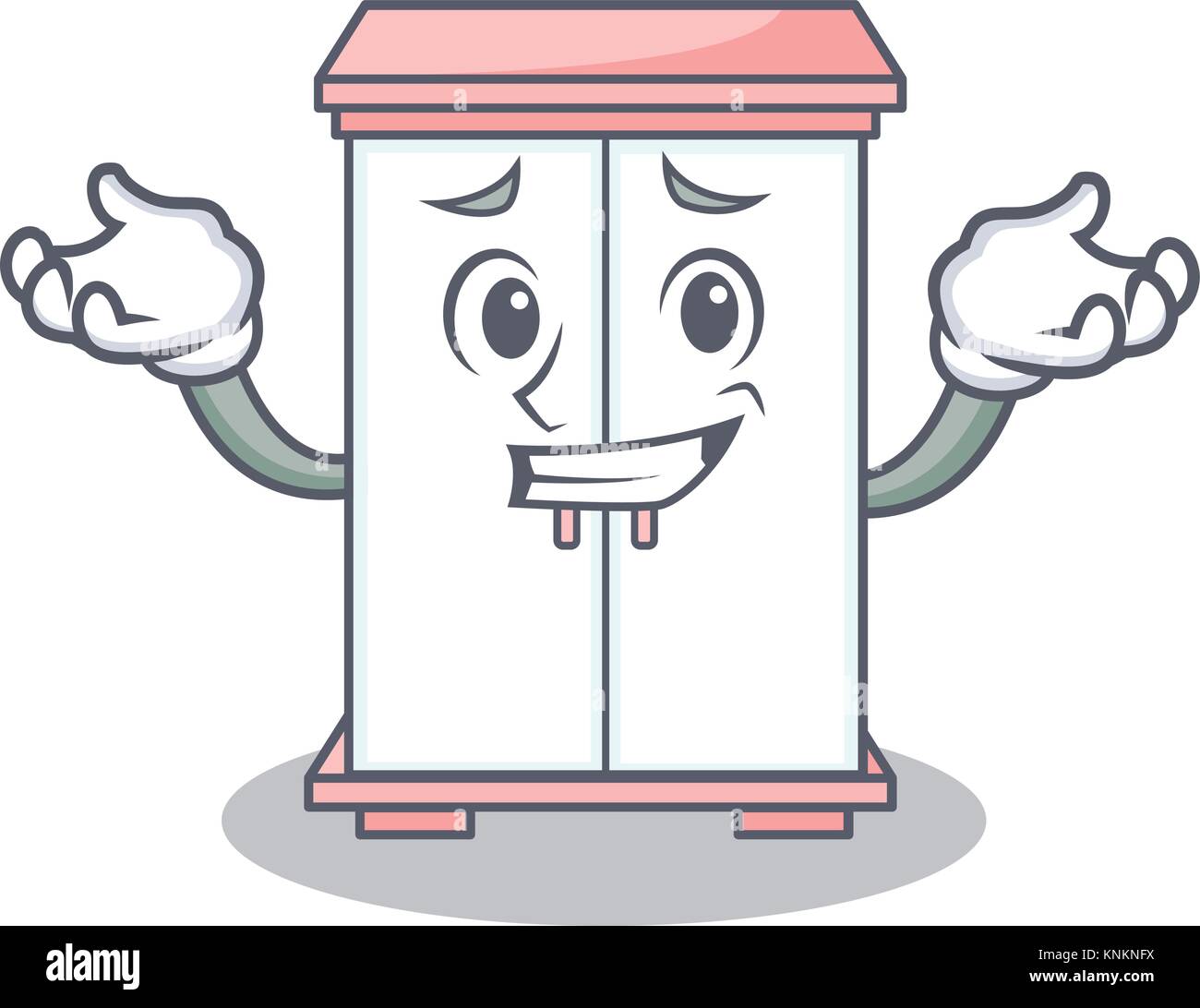 Grinning cabinet character cartoon style Stock Vector Image & Art - Alamy