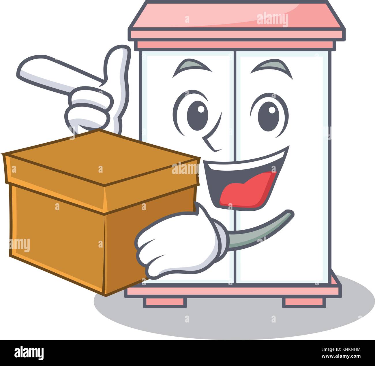 With box cabinet character cartoon style Stock Vector Image & Art - Alamy