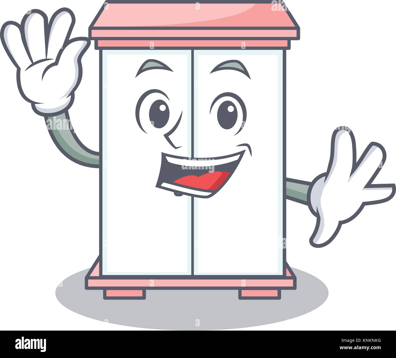 Waving cabinet character cartoon style Stock Vector Image & Art - Alamy