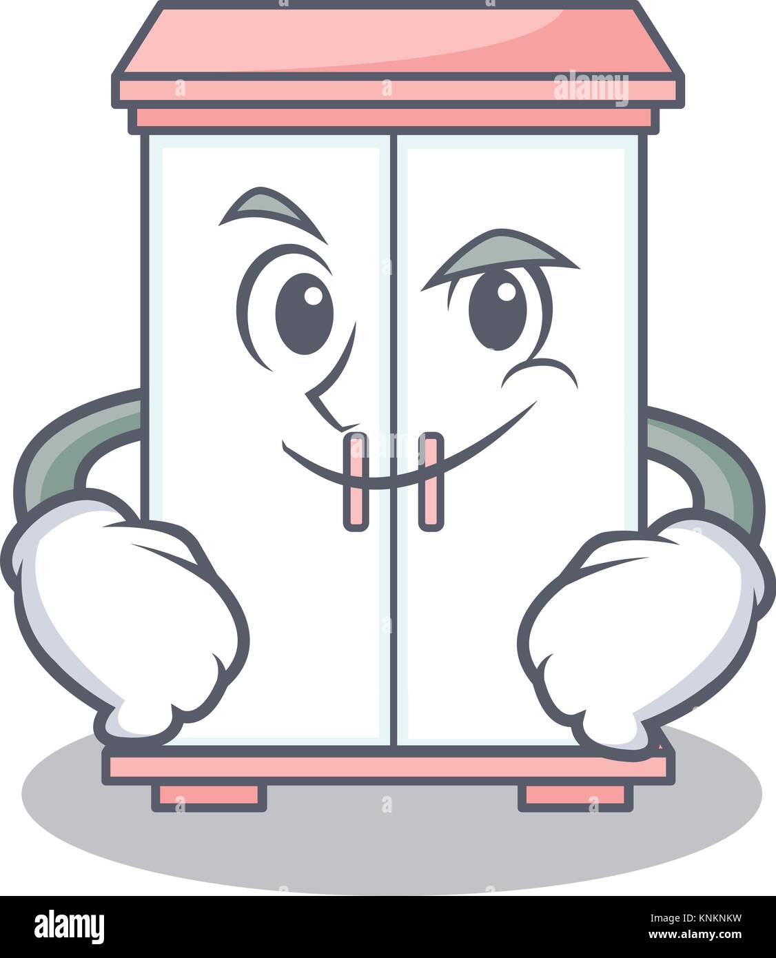 Smirking cabinet character cartoon style Stock Vector Image & Art - Alamy
