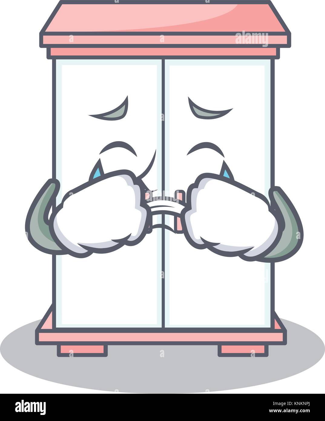 Crying cabinet character cartoon style Stock Vector Image & Art - Alamy