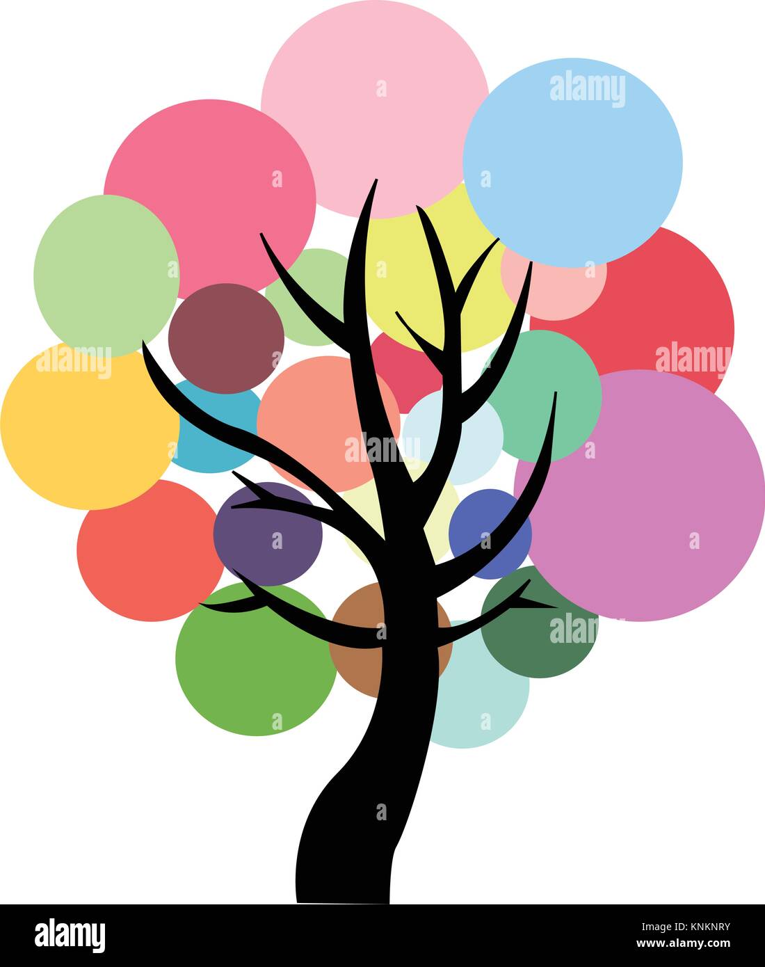 Abstract cute tree Stock Vector Image & Art - Alamy