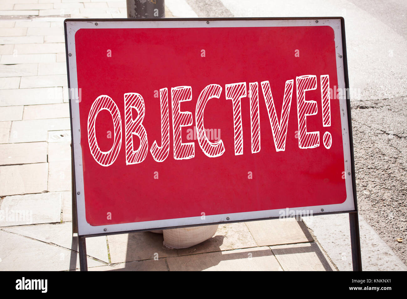 Conceptual hand writing text caption inspiration showing Objective ...