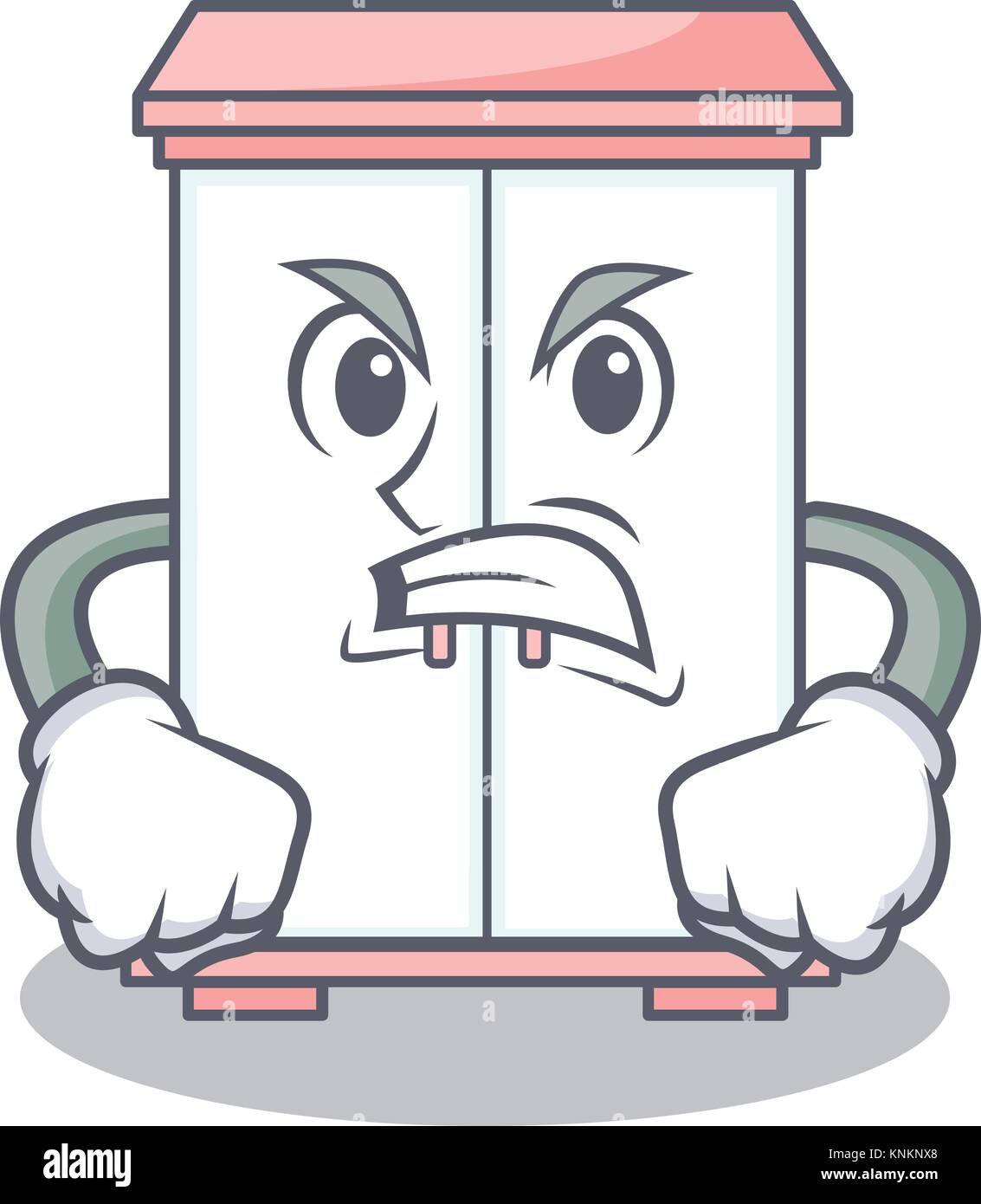 Angry cabinet character cartoon style Stock Vector Image & Art - Alamy