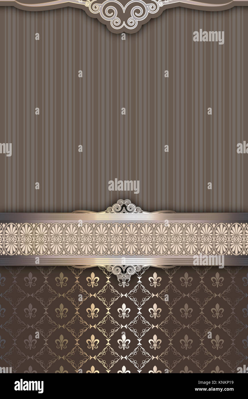 Ornate vintage background with old-fashioned patterns and ornamental ...