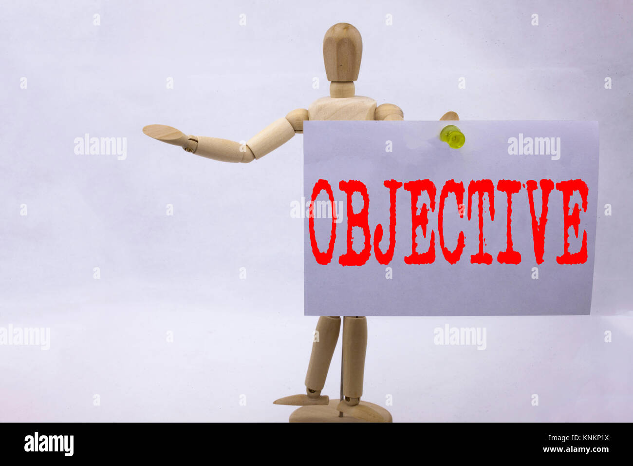 Conceptual hand writing text caption inspiration showing Objective ...