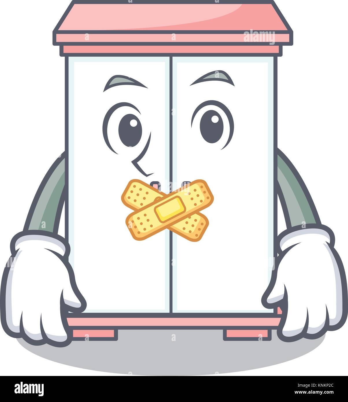 Silent cabinet character cartoon style Stock Vector Image & Art - Alamy