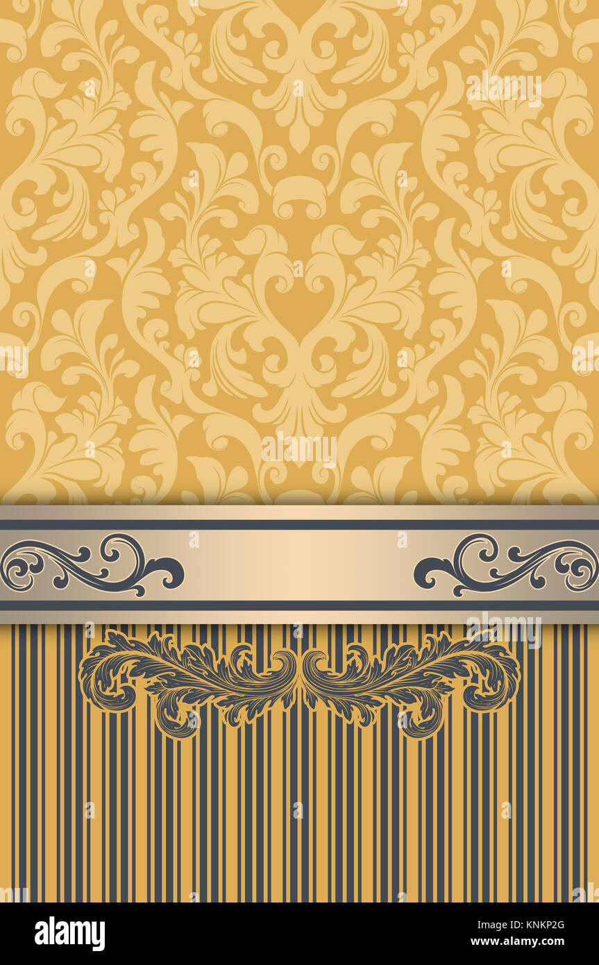 Ornate vintage background with old-fashioned patterns and ornamental ...