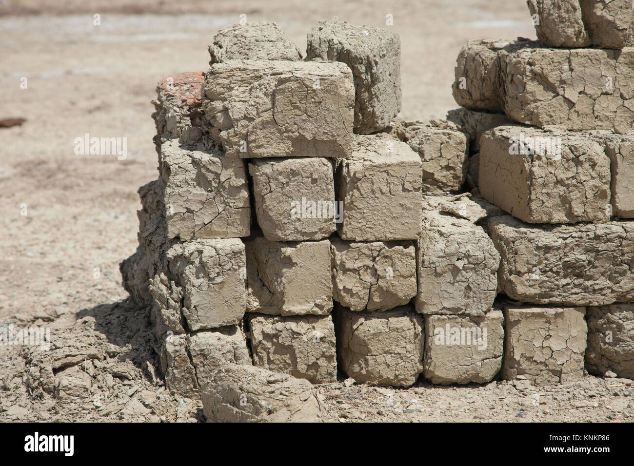 Adobe brick in Asia a popular building material Stock Photo - Alamy