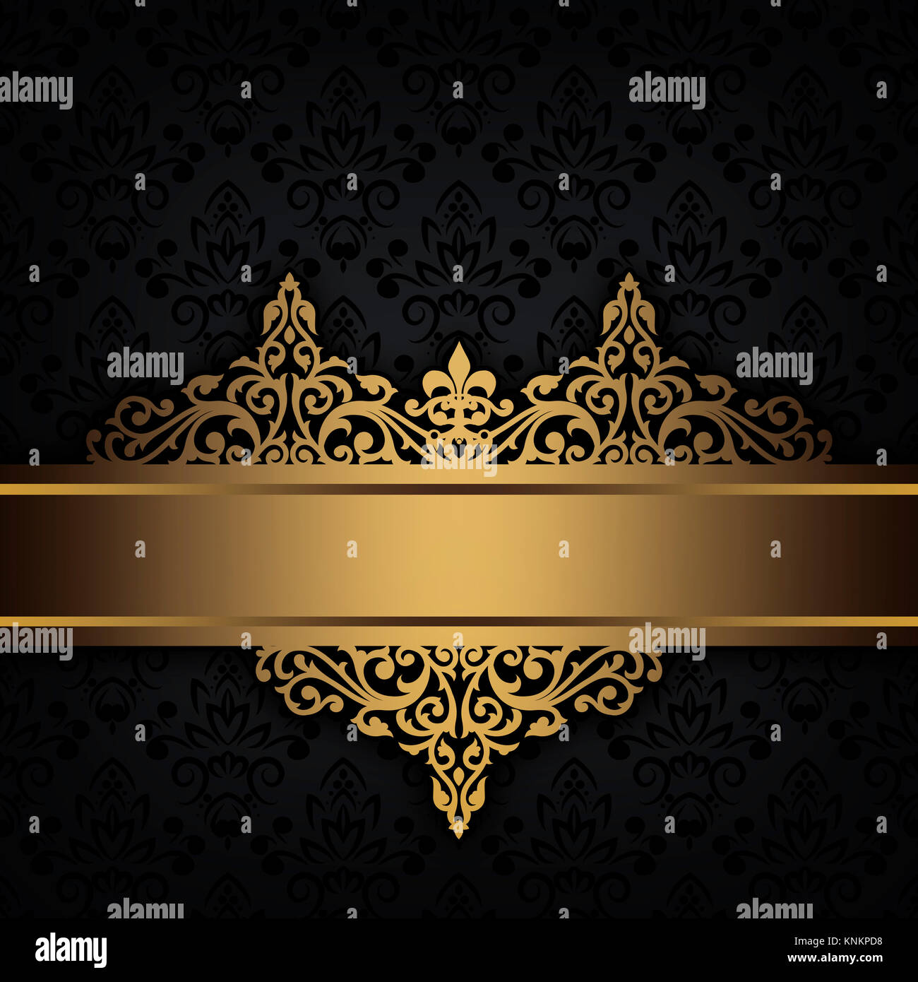Gold And Black Vintage Background