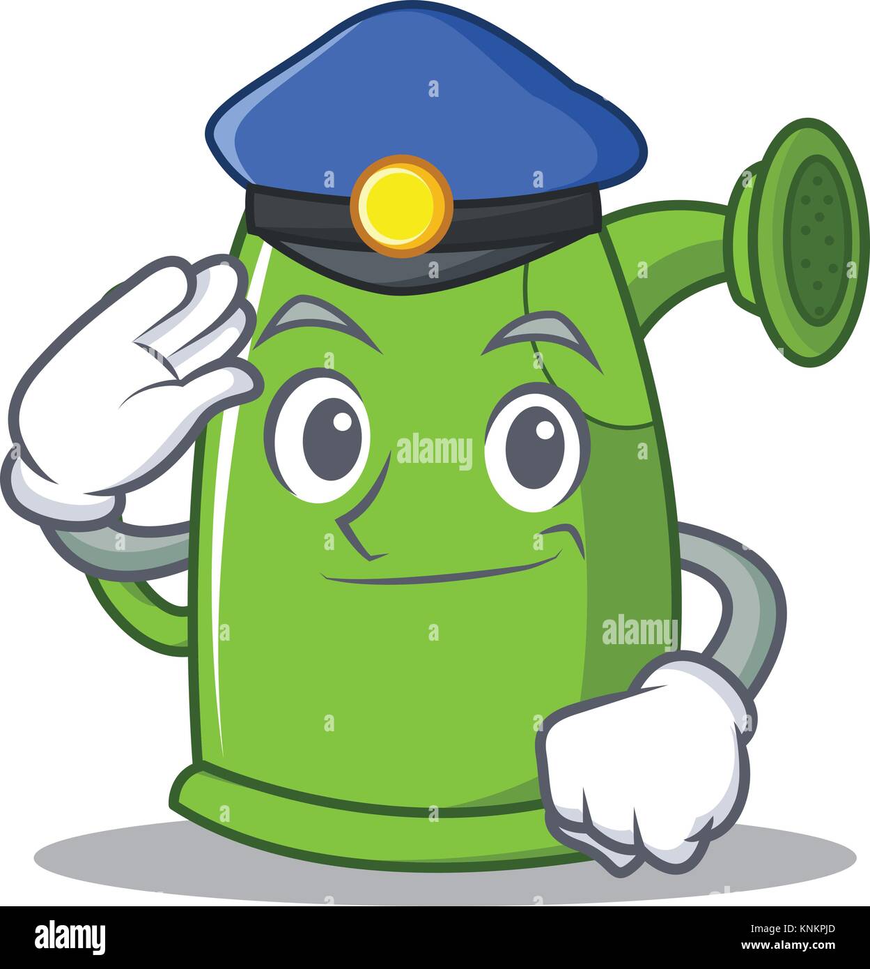 Police watering can character cartoon Stock Vector Image & Art - Alamy