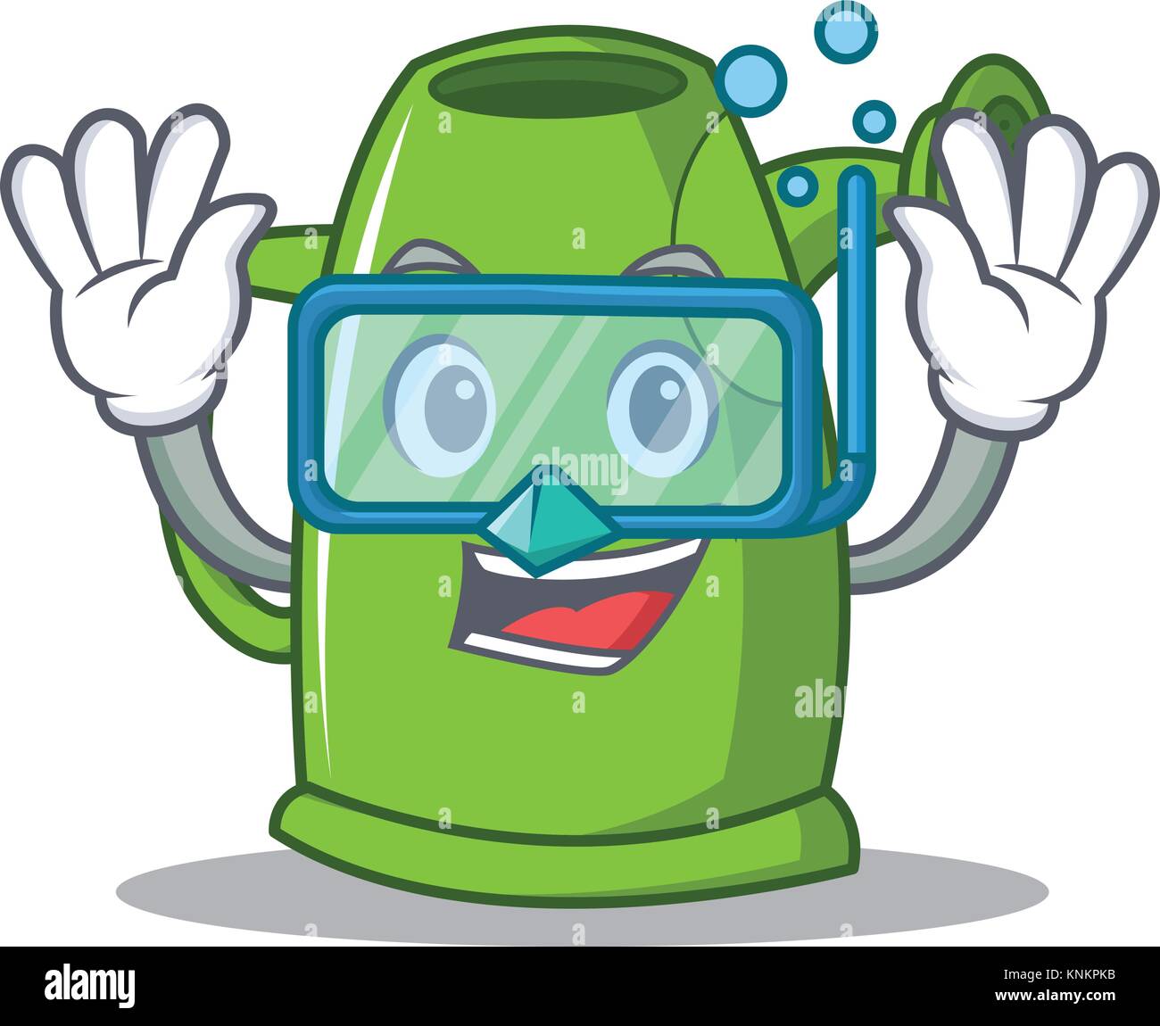 Diving watering can character cartoon Stock Vector Image & Art - Alamy