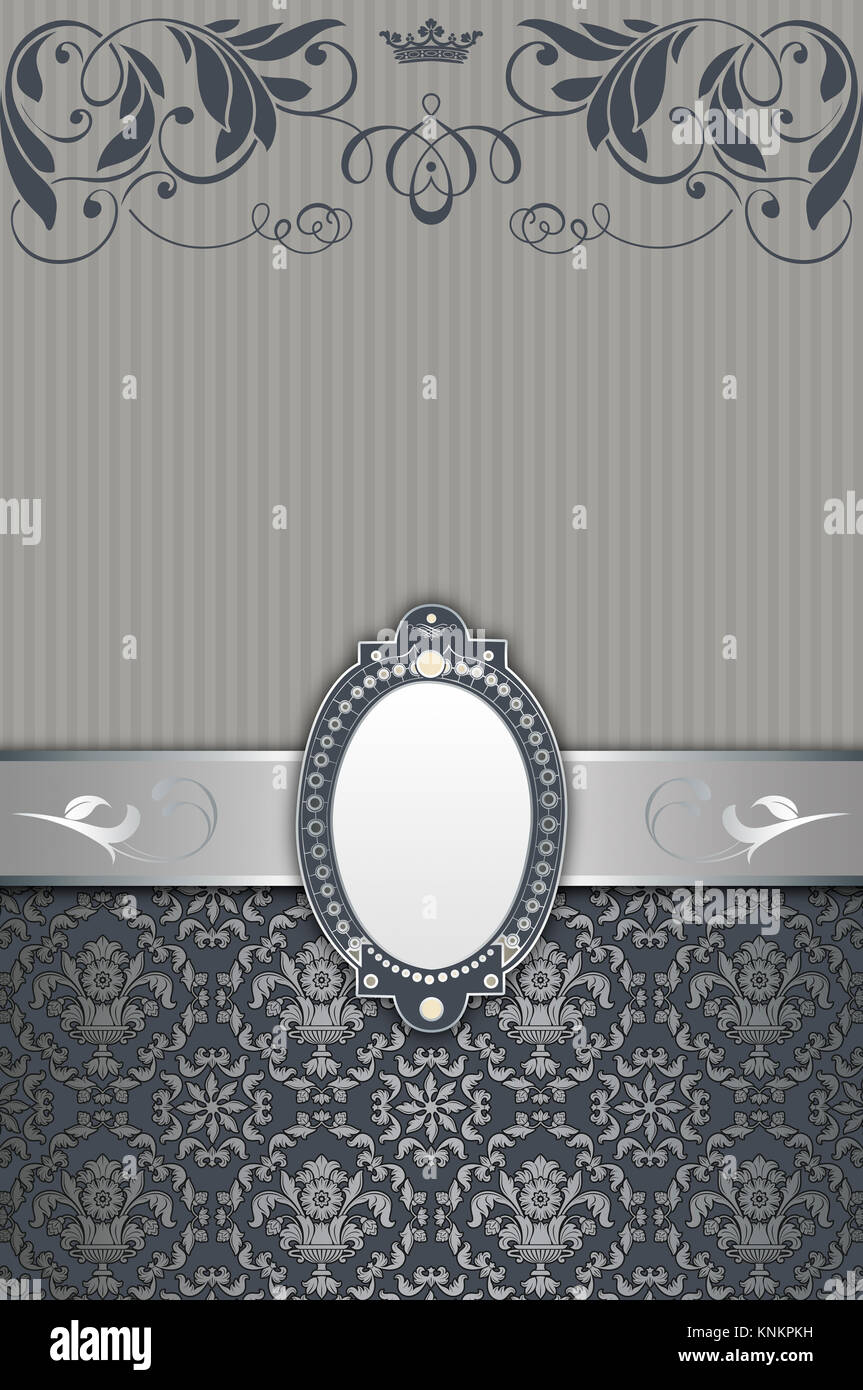 Old-fashioned ornate background with decorative border,elegant frame ...