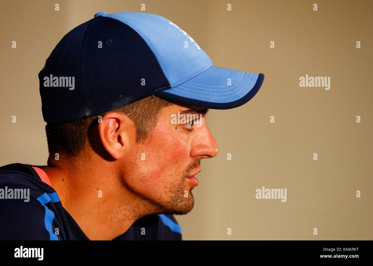 England's Alastair Cook during a press conference at the WACA Ground ...