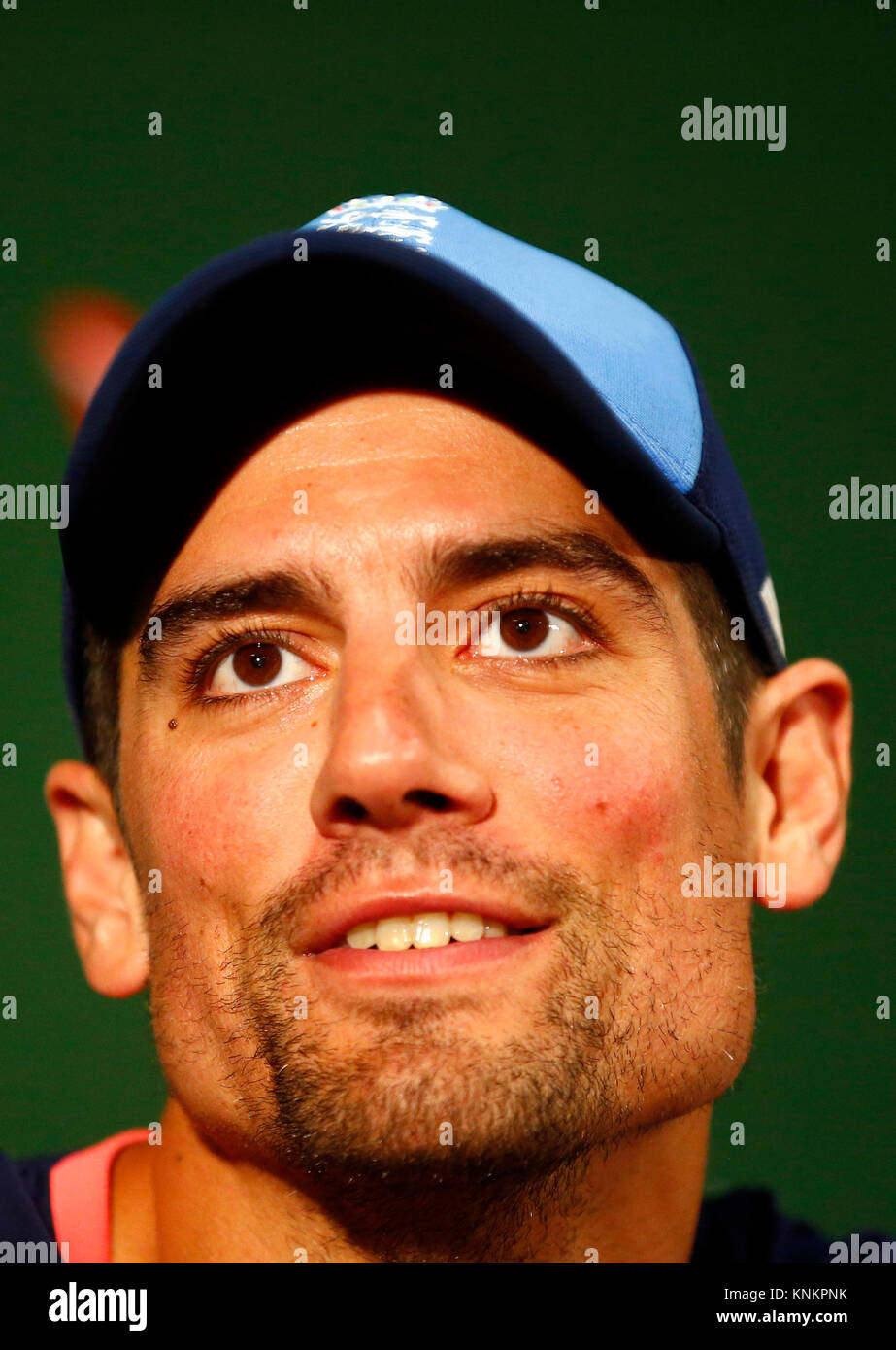 England's Alastair Cook during a press conference at the WACA Ground ...