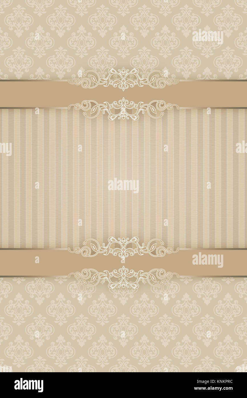 Vintage background with decorative borders and patterns Stock Photo - Alamy