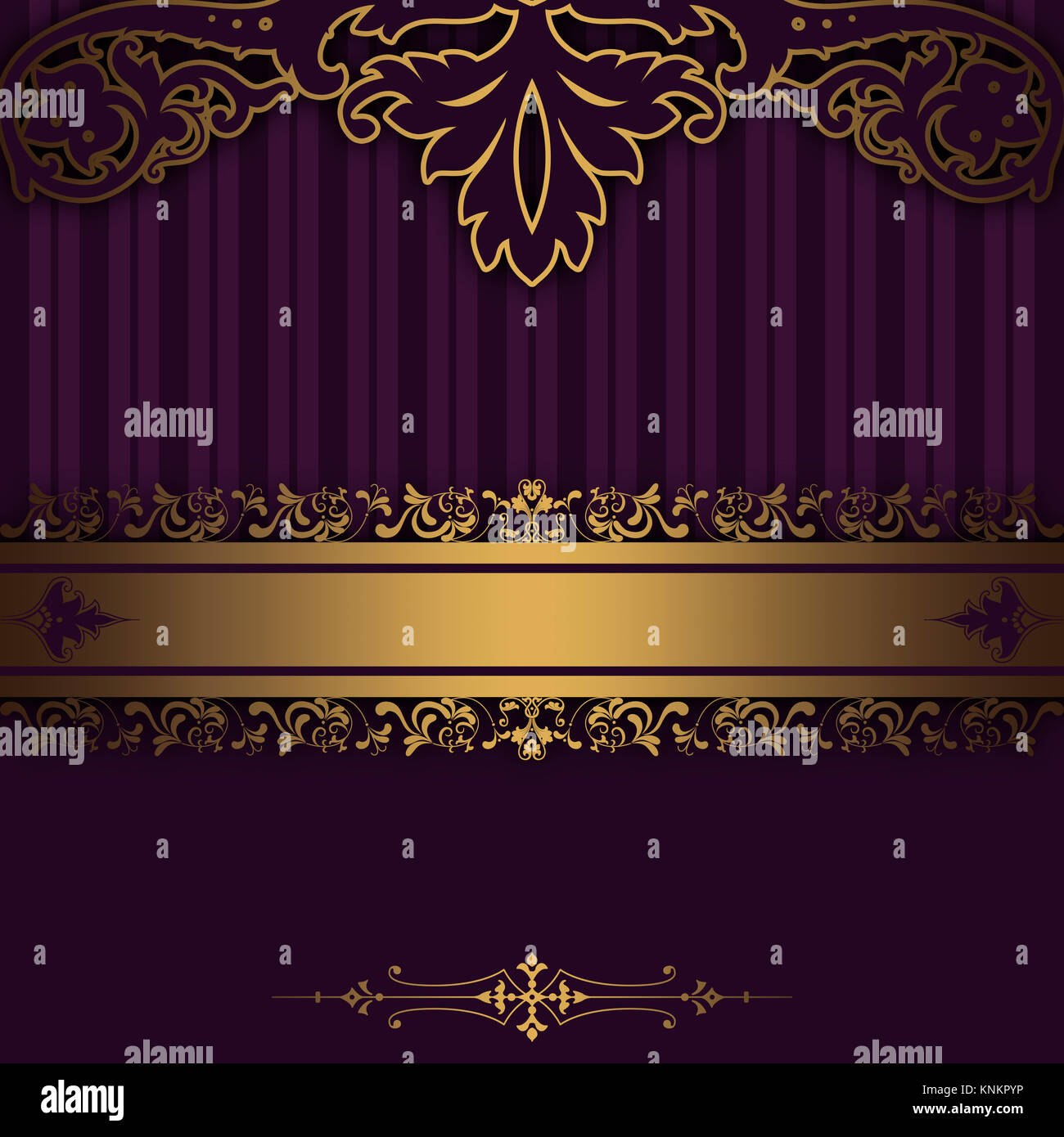 Vintage background with gold old-fashioned patterns and decorative ...