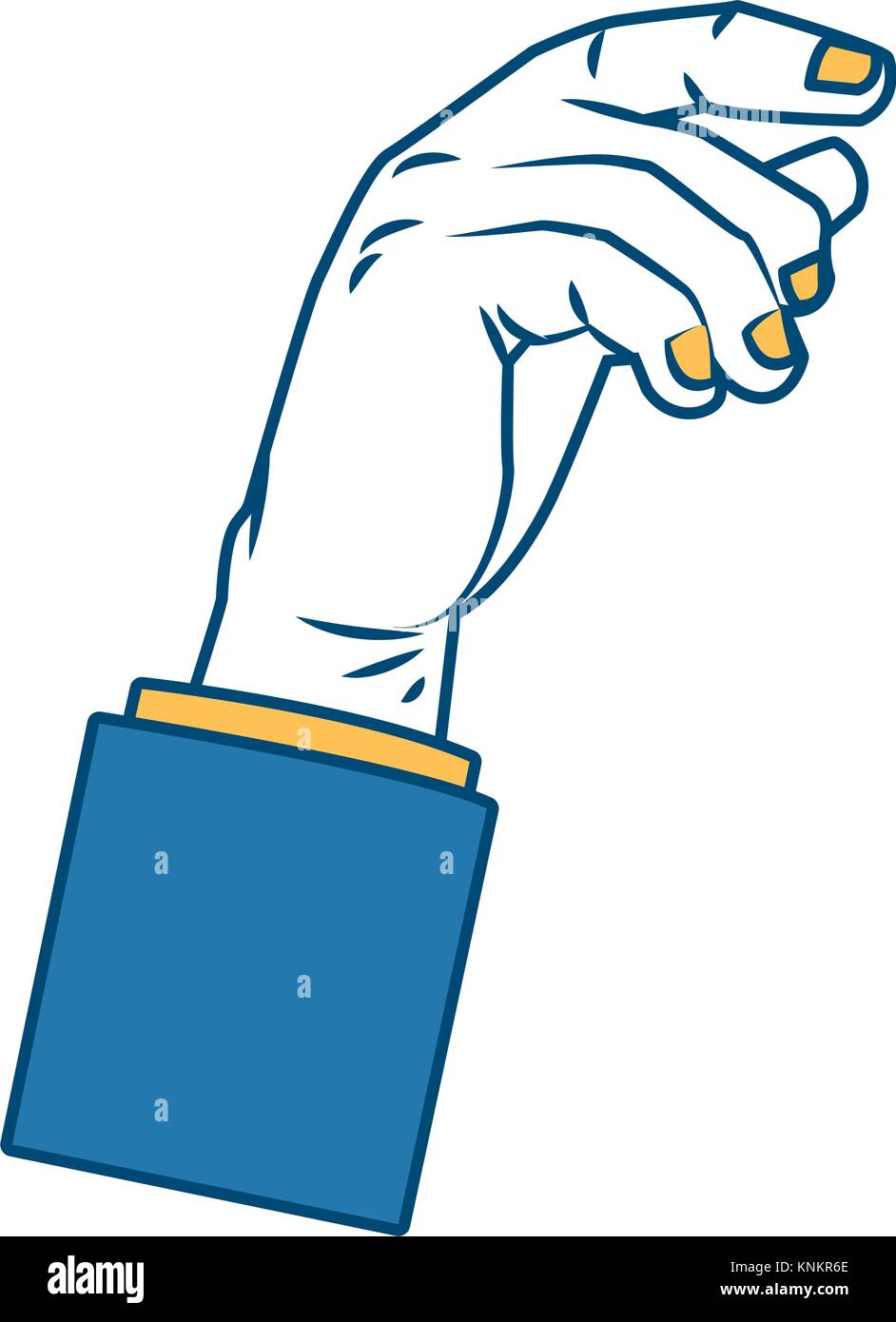 Hand symbol cartoon Stock Vector Image & Art - Alamy