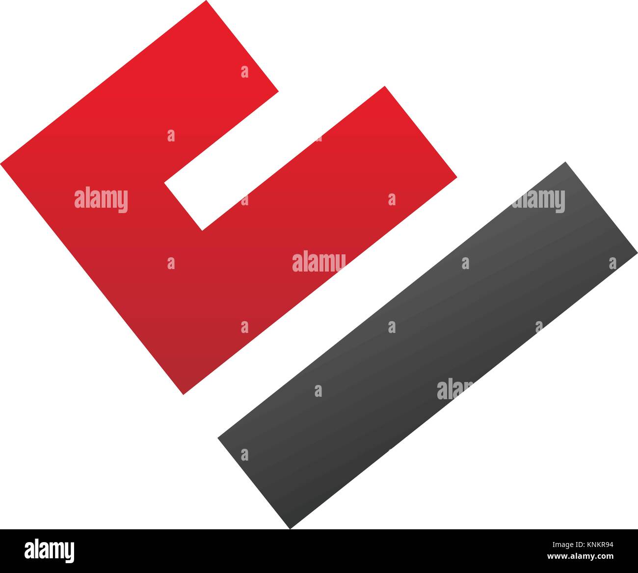 Letter E Modern Stock Vector Image & Art - Alamy