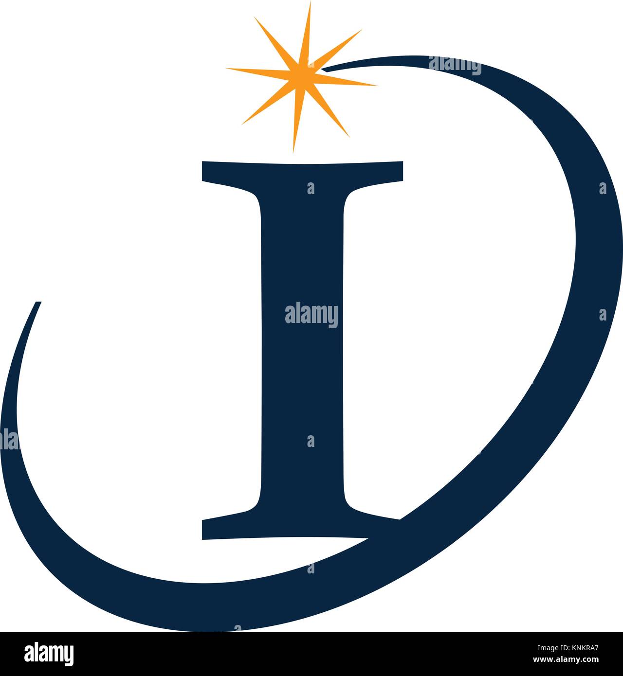 Modern Solution Letter I Stock Vector Image & Art - Alamy