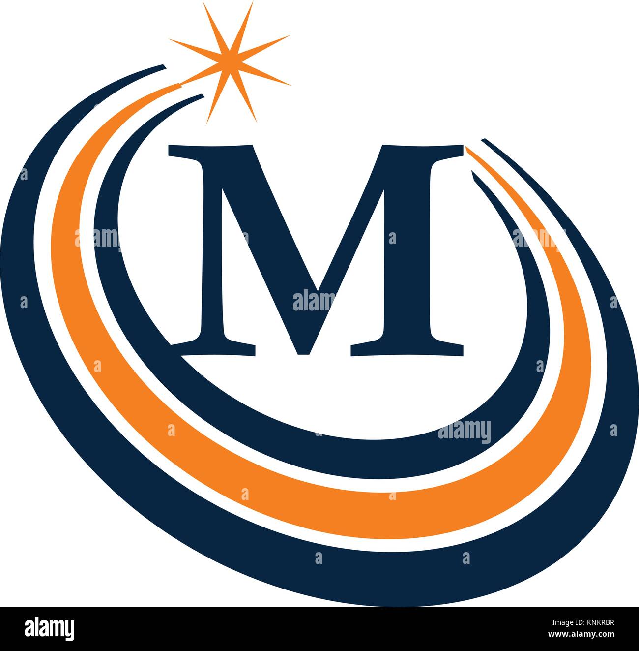 Modern Solution Letter M Stock Vector Image & Art - Alamy