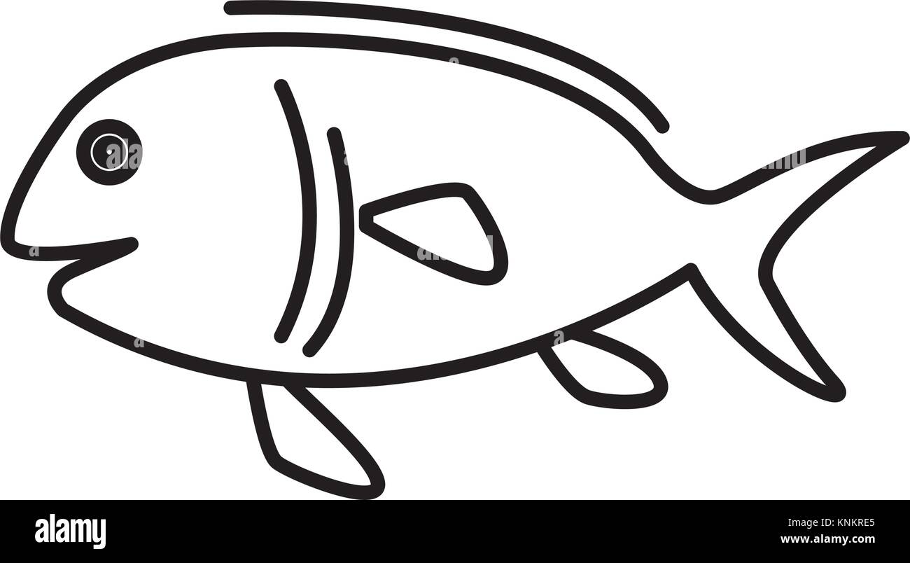 Fish seafood symbol Stock Vector Image & Art - Alamy