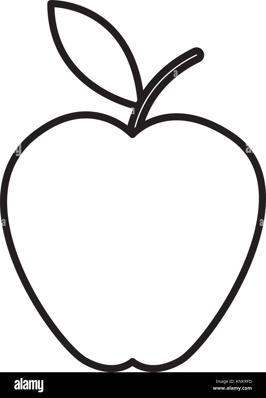 Apple fruit symbol Stock Vector Image & Art - Alamy