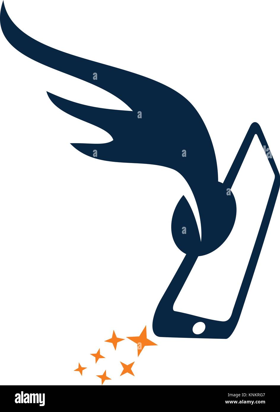 Phone Cell Angel Stock Vector Image & Art - Alamy