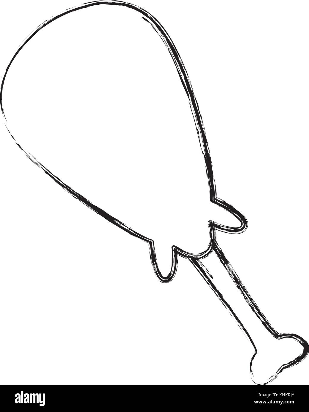 Chicken leg food Stock Vector Image & Art - Alamy