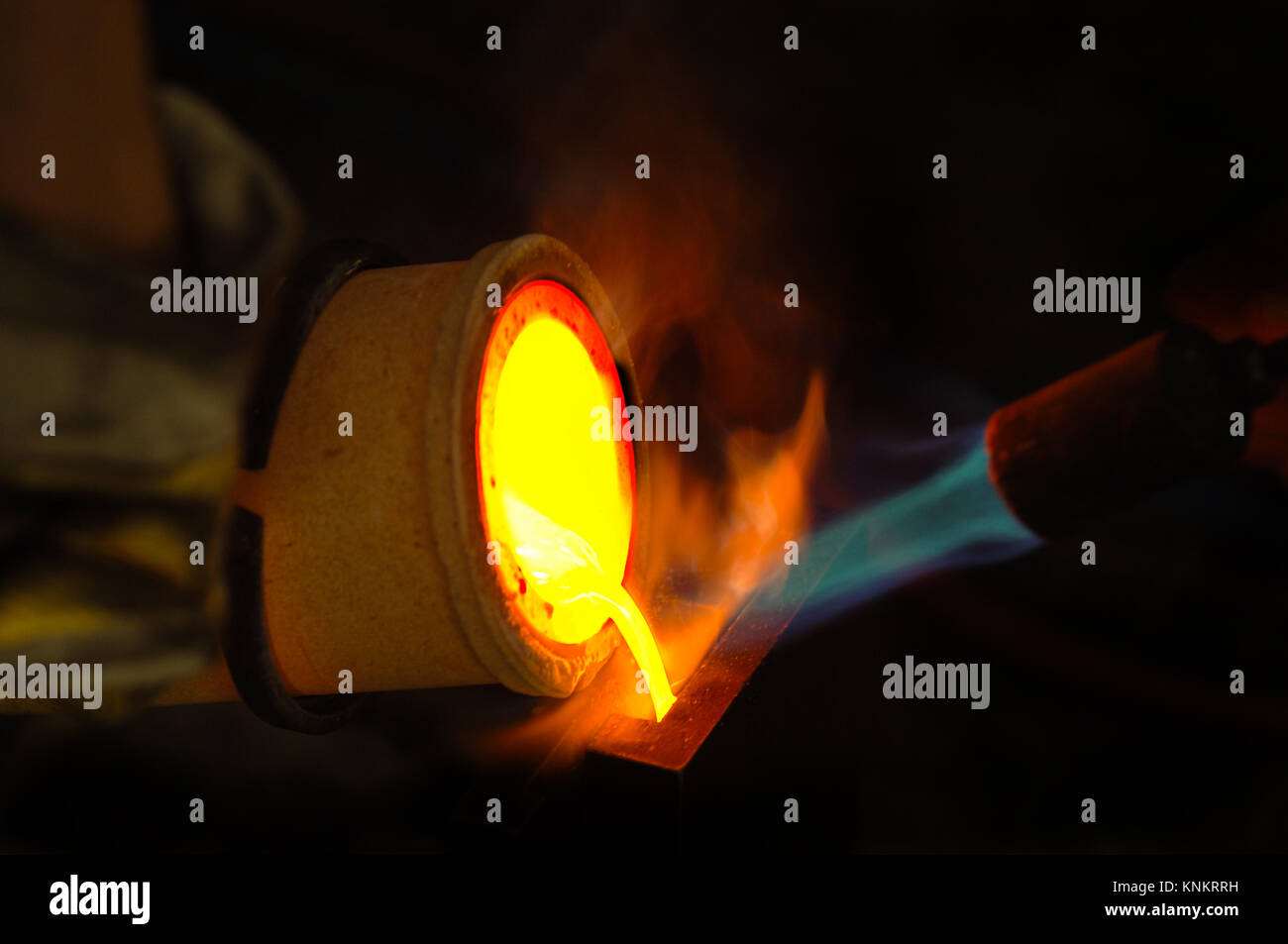 metal melting and casting work Stock Photo - Alamy