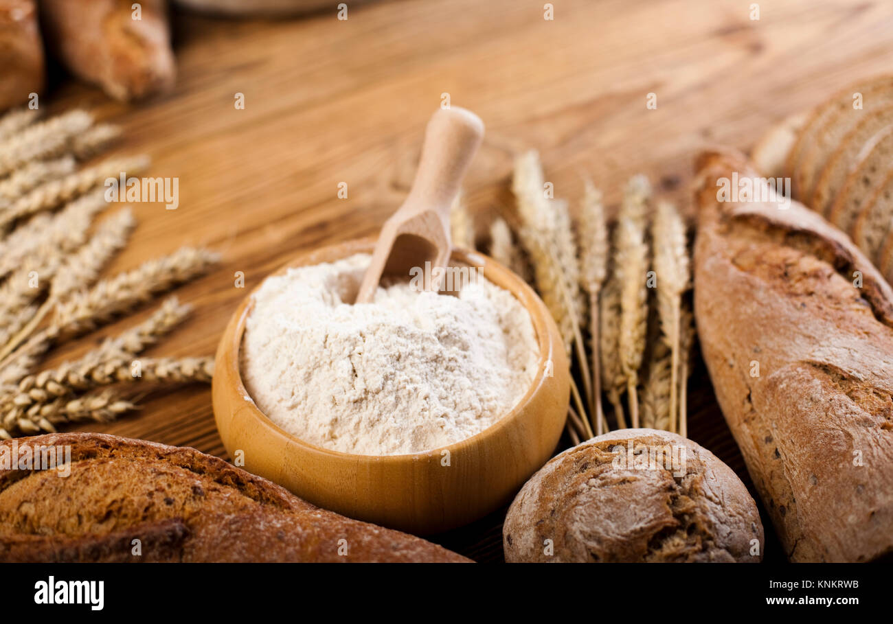 Baked traditional bread, natural colorful tone Stock Photo - Alamy