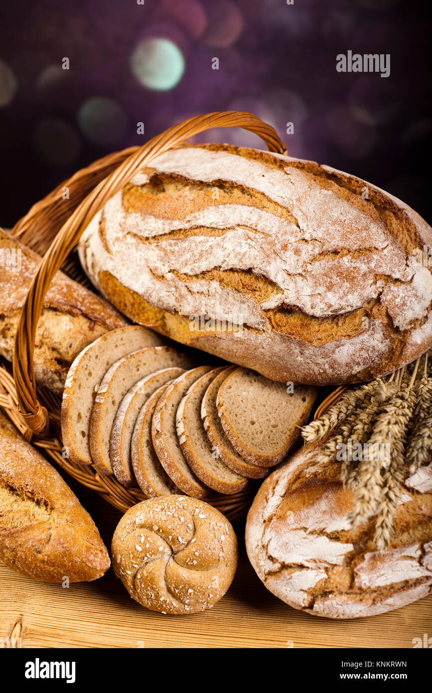 Baked traditional bread, natural colorful tone Stock Photo - Alamy