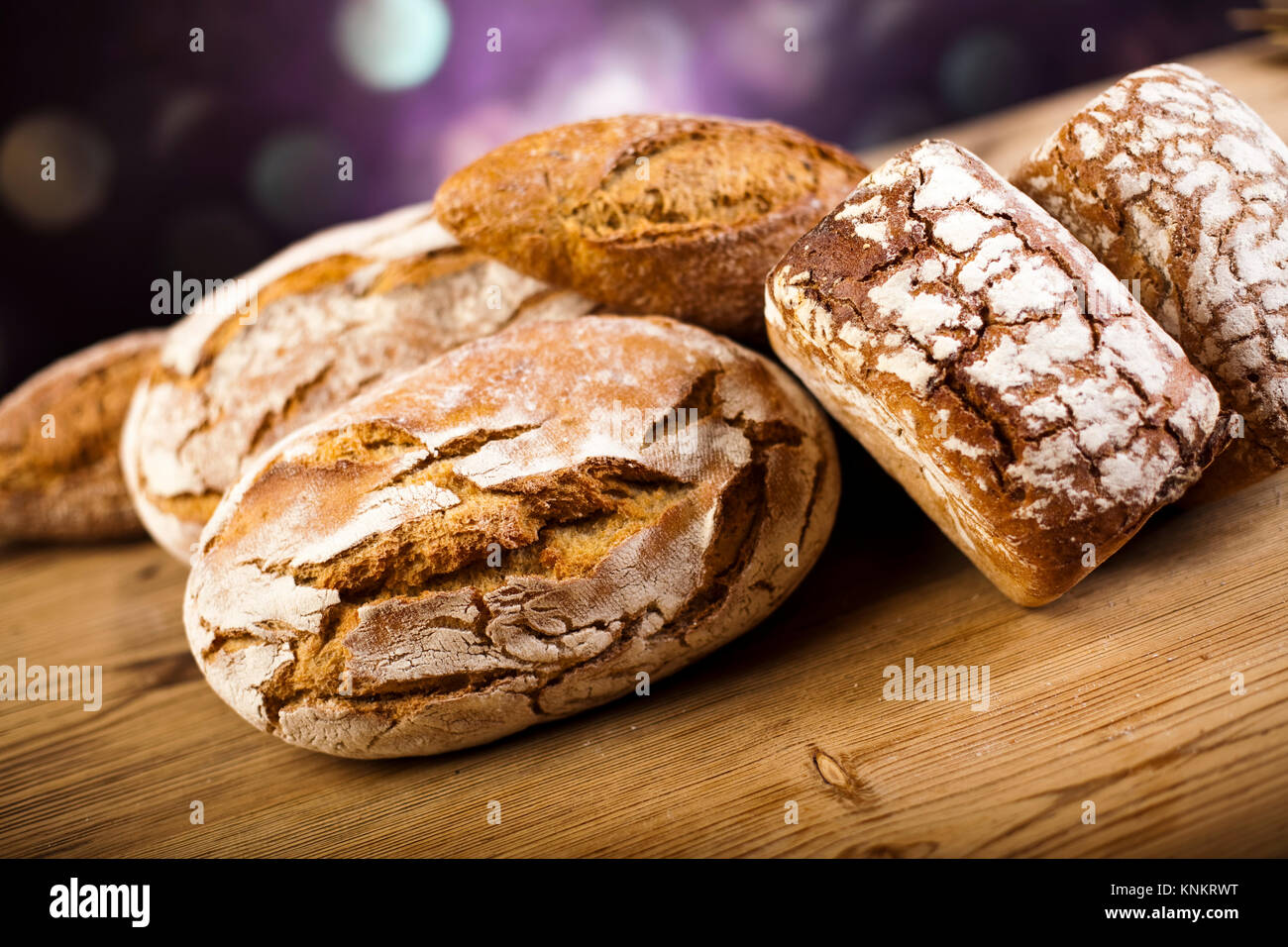 Baked traditional bread, natural colorful tone Stock Photo - Alamy