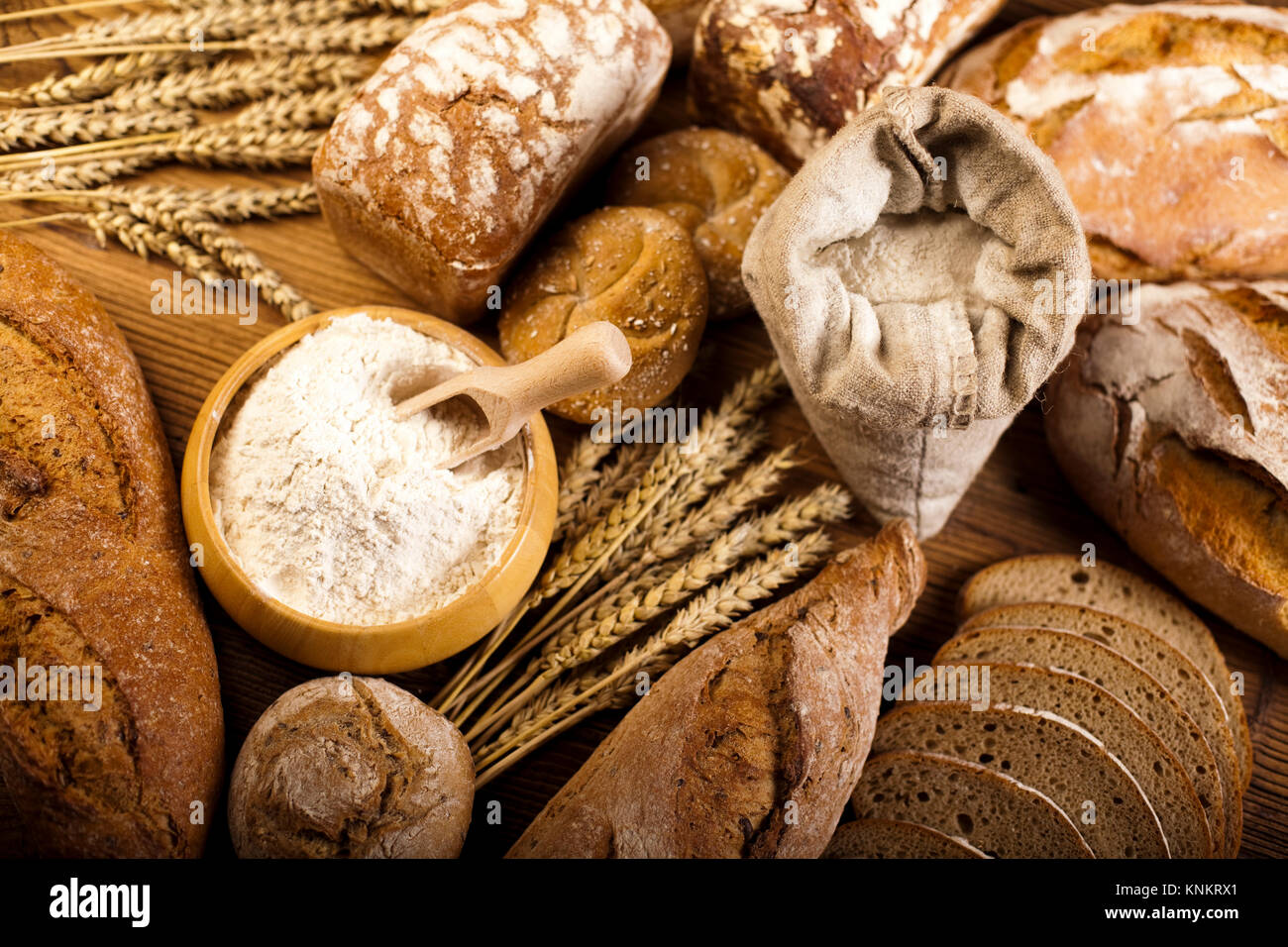 Baked traditional bread, natural colorful tone Stock Photo - Alamy