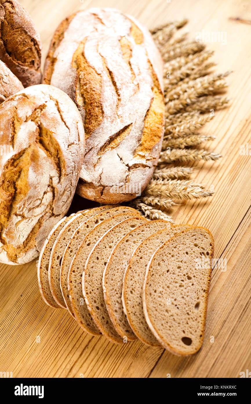 Baked traditional bread, natural colorful tone Stock Photo - Alamy