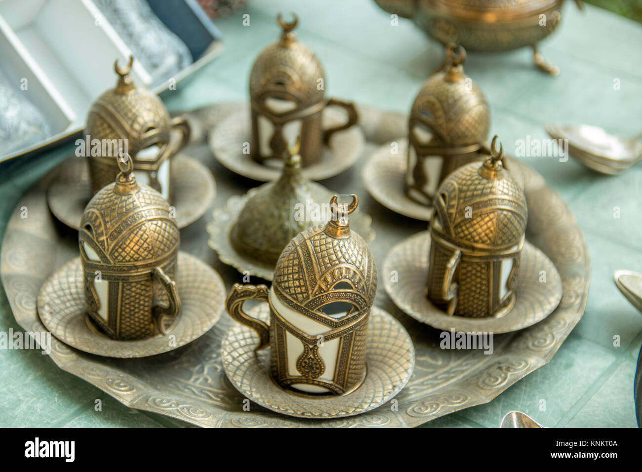 Silver tea set hi-res stock photography and images - Alamy