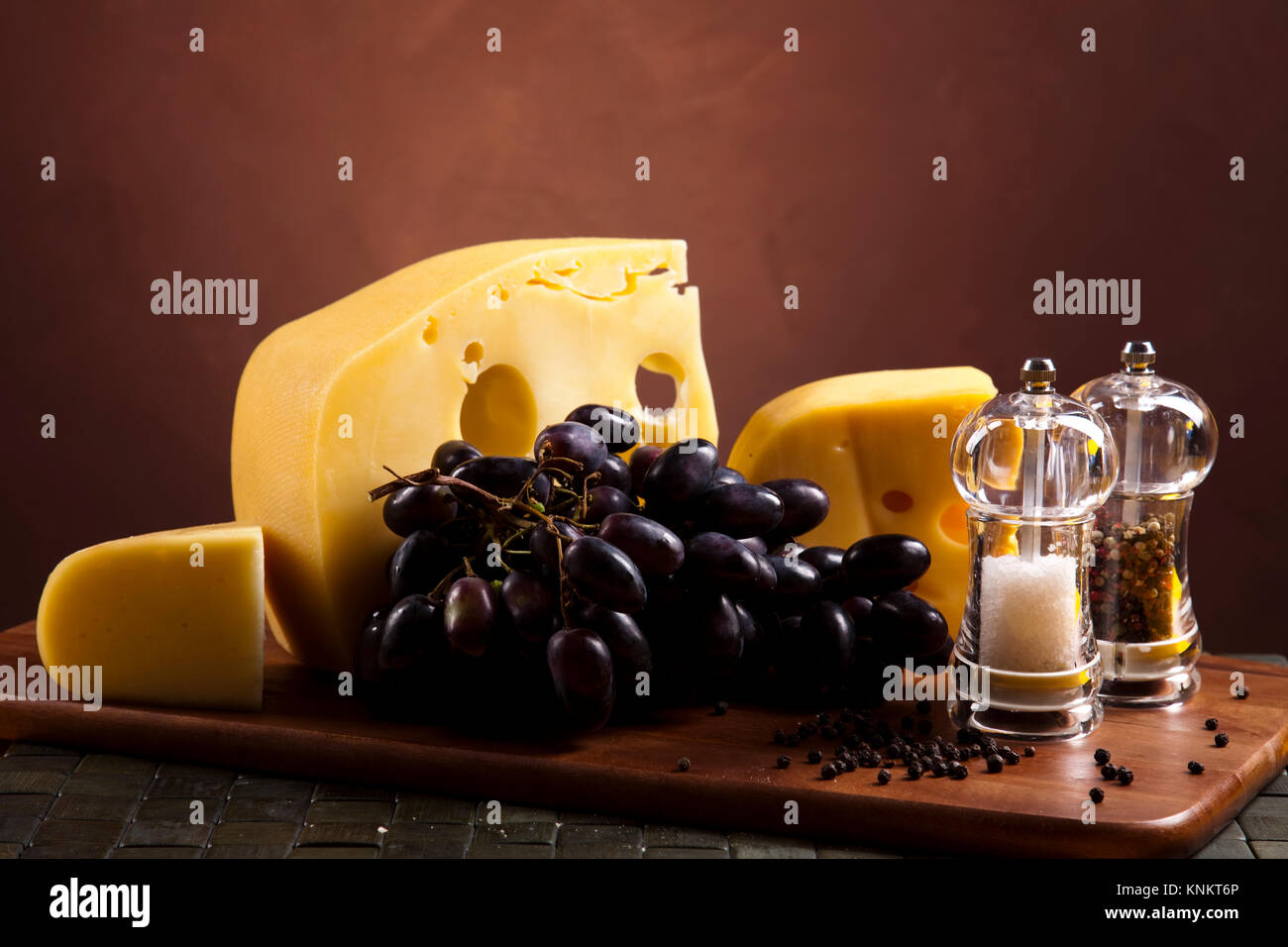 Cheese composition, saturated ambient rural theme Stock Photo - Alamy
