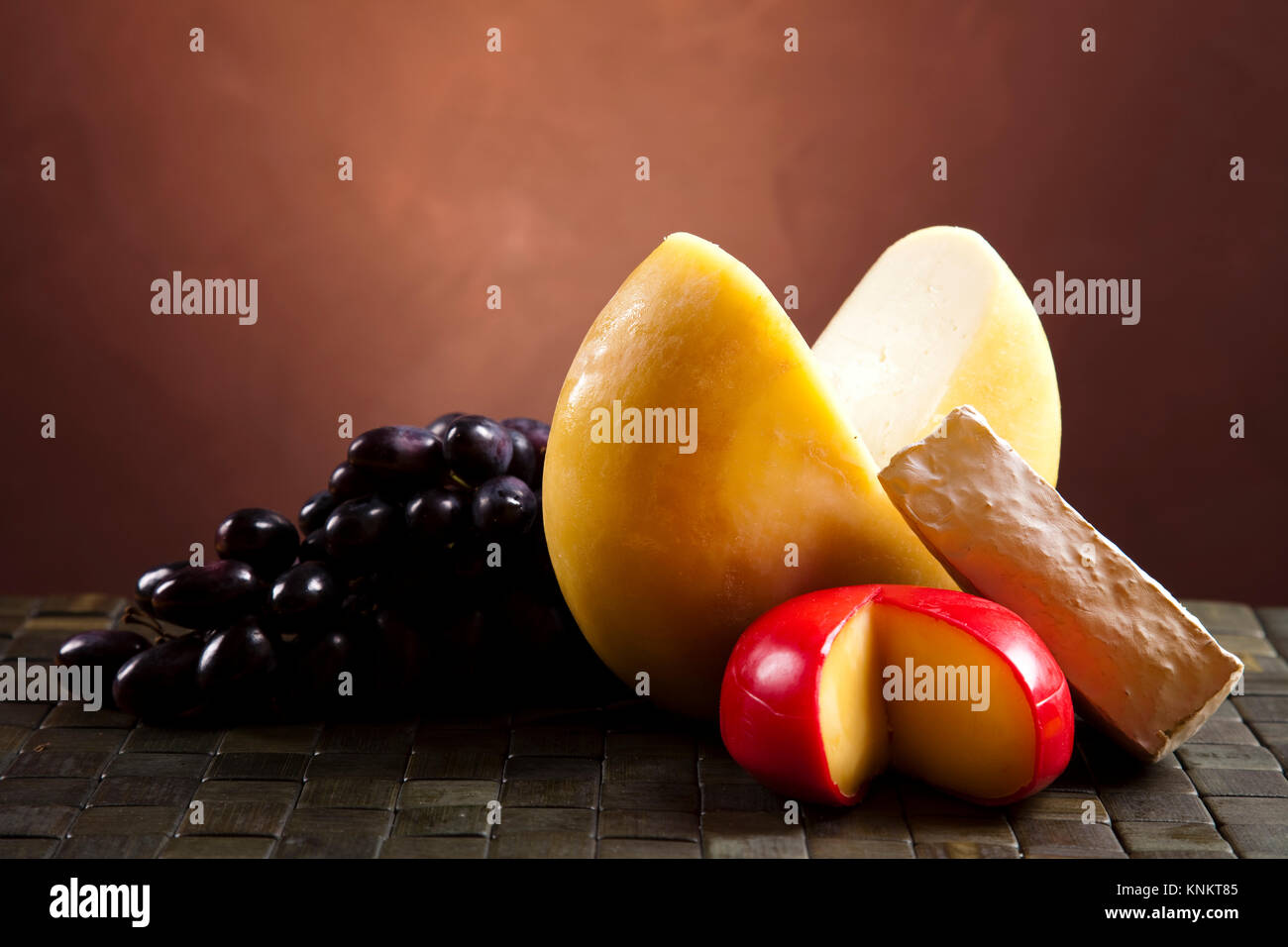 Cheese still life, saturated ambient rural theme Stock Photo - Alamy